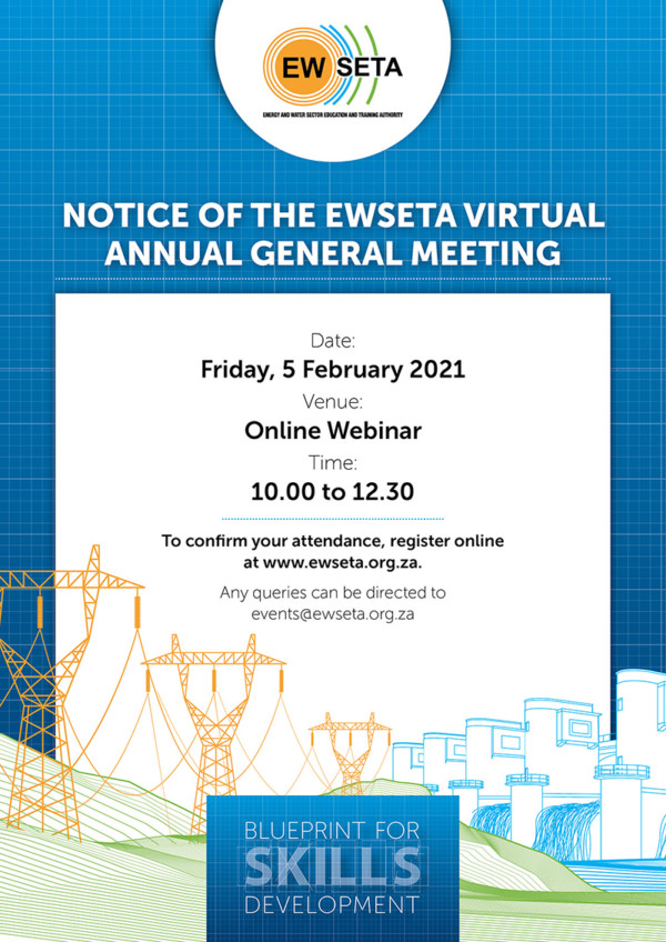 EWSETA AGM: 5 February 2021 - Energy & Water SETA