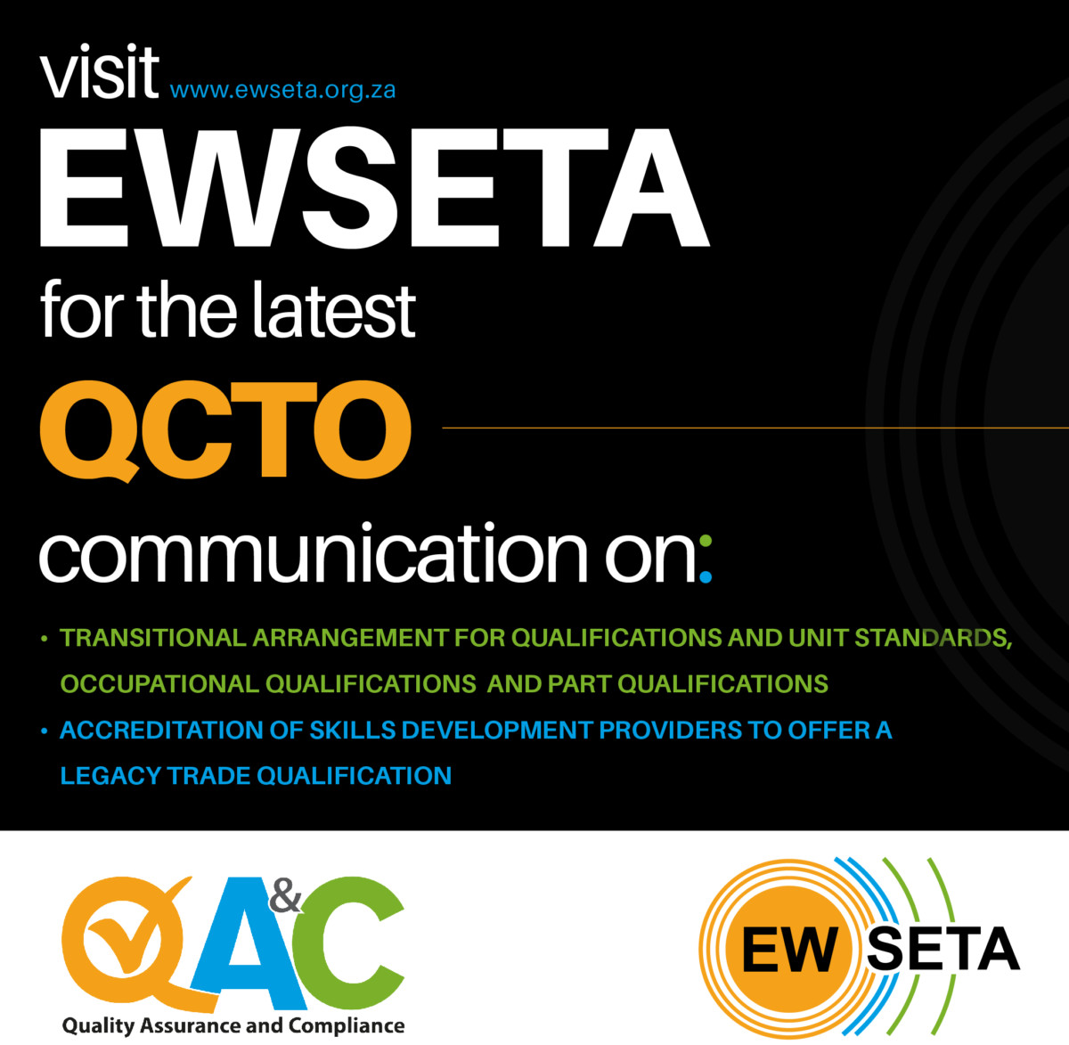 Read up on the latest from QCTO - Energy & Water SETA